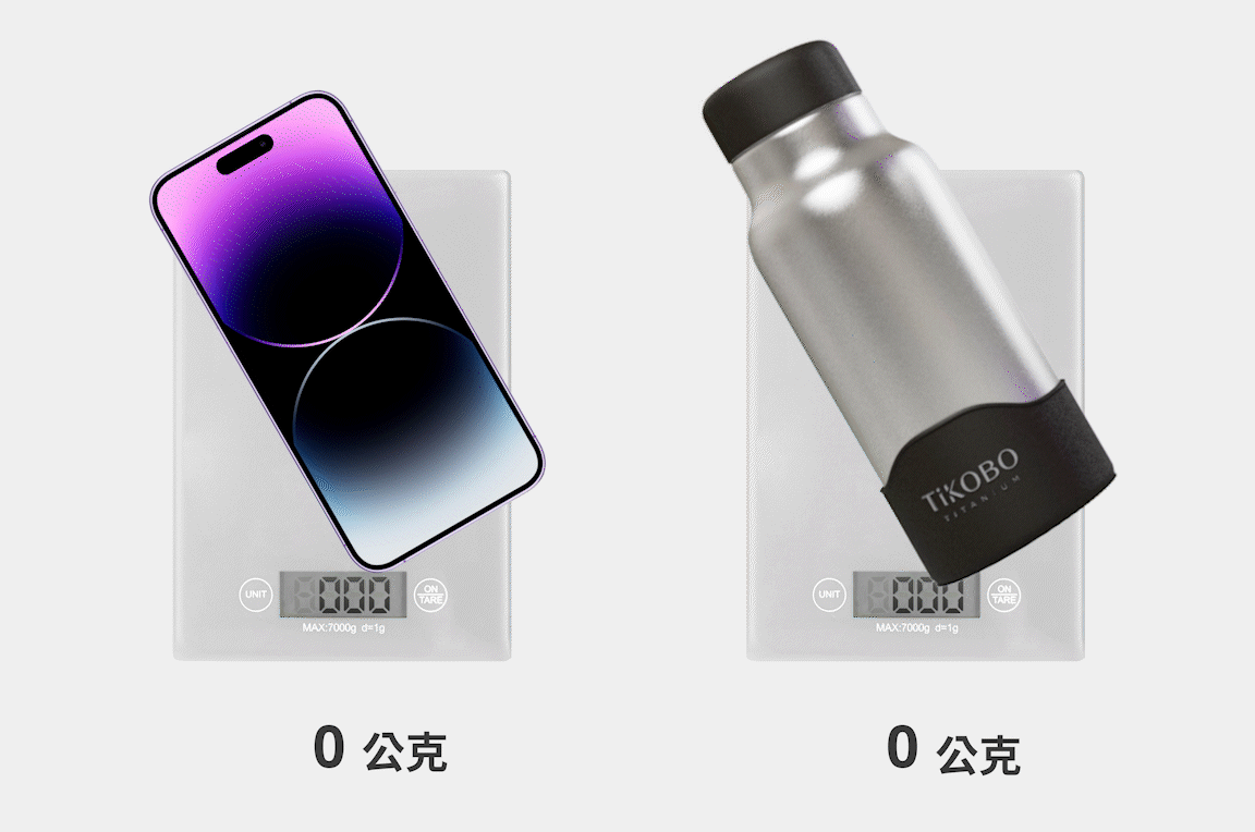 經典袋鼠純鈦保溫瓶 - TiKOBO 鈦工坊